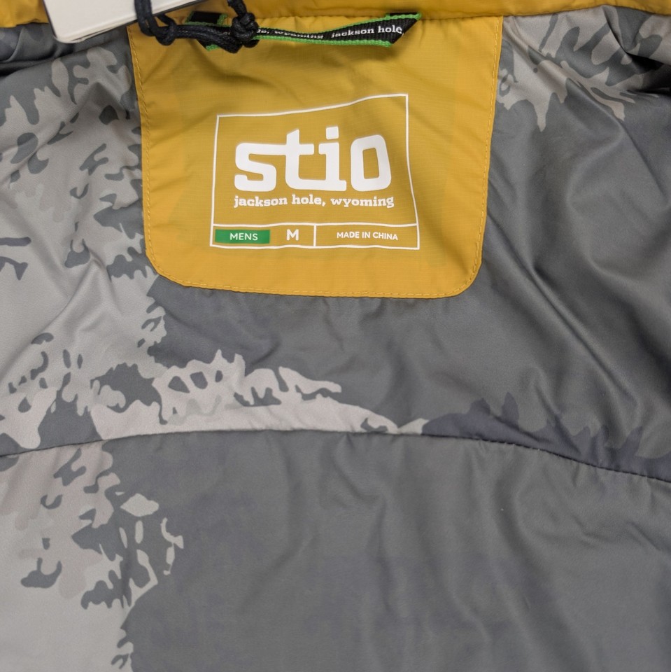 NEW Stio Skycrest Snap Shirt Men's Size Medium Ecodown Water Wind ...