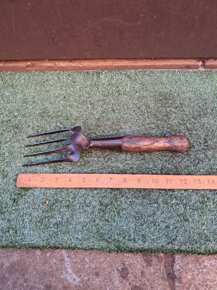 Vintage Marples And Sons Garden Hand Fork Twisted Tines Old Garden Tool ...