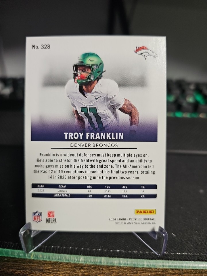 Troy Franklin 2024 Panini Prestige #328 (RC) Denver Broncos | eBay
