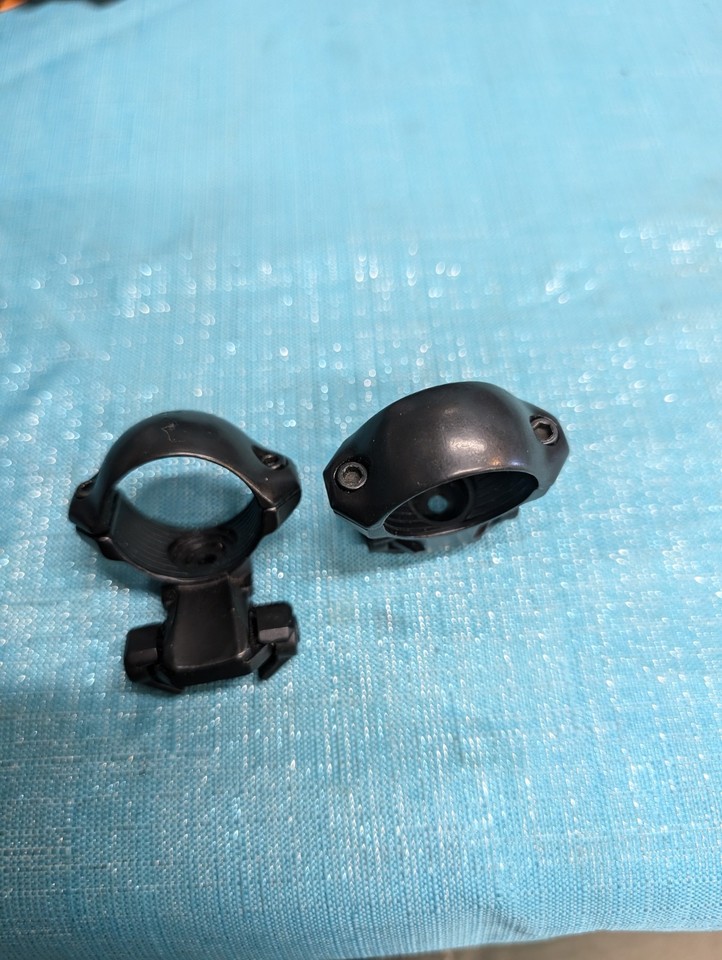 Vintage Millett 1” Angle-Loc Extention lack Steel Scope Rings Set ...