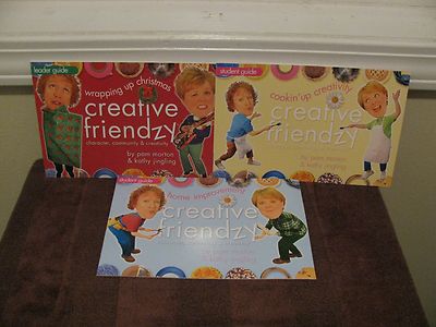 (3) Pam Morton Books:Creative Friendzy,Wrapping Up Christmas, Home ...