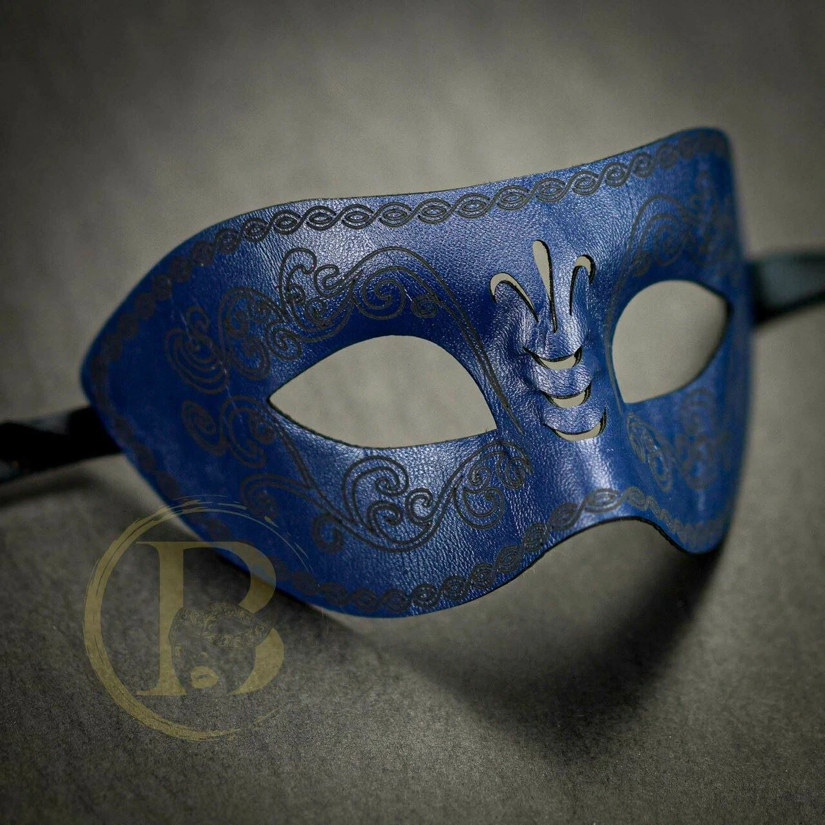 Silver And Blue Masquerade Masks For Men