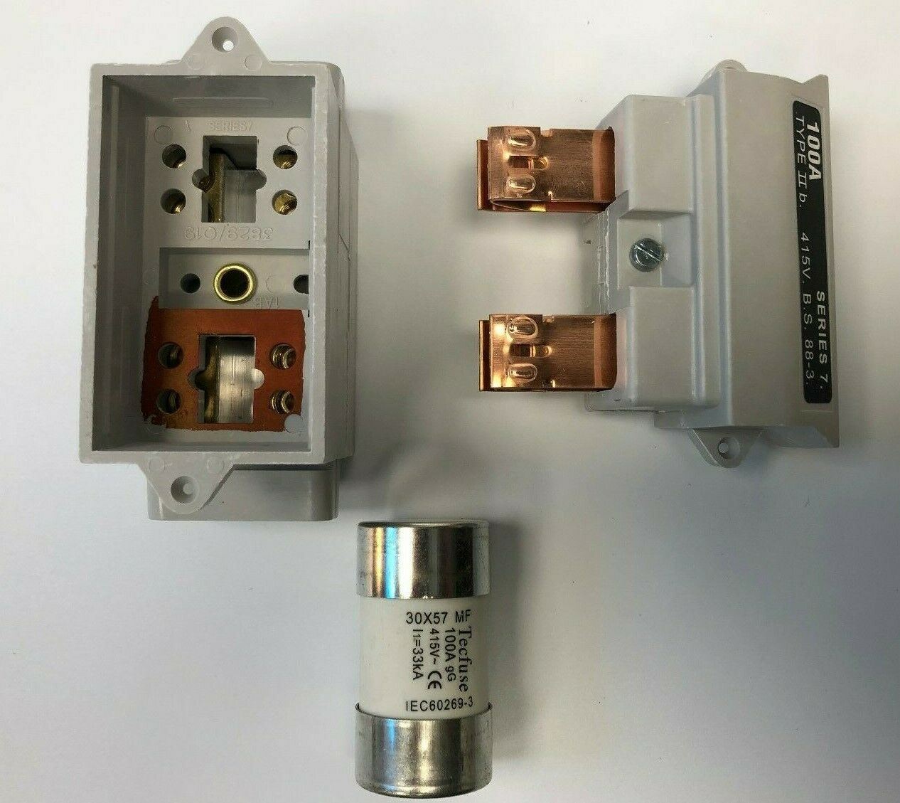 Henley Mains House Service Cut Out Fuse Carrier & Base 100AMP Rated ...