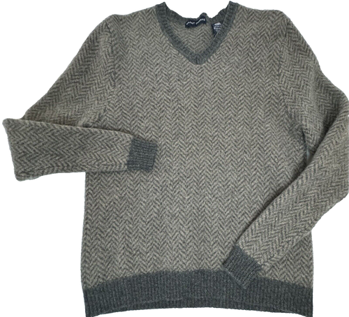 Grant Thomas Men's Tan Grey Woolmark Sweater 100% Wool | eBay