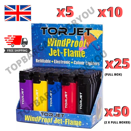 Torjet Jet Lighters Set Windproof Dustproof Design Electronic ...