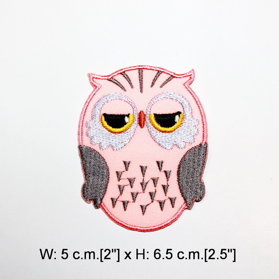 Colorful Owl patch Cute Bird Animal Cartoon Artwork Emblem for Iron on ...