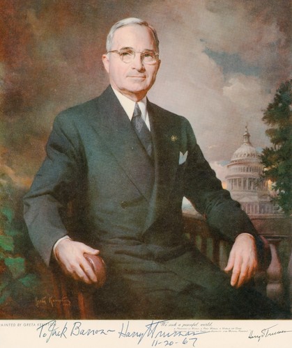 Harry S. Truman ~ Signed Autographed Official White House Portrait ...