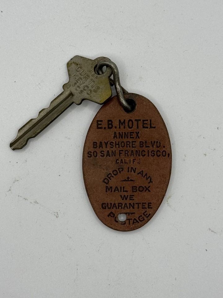 Vintage Hotel Motel Room Key Fobs & Keys California Washington ...