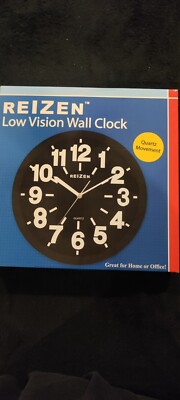 Reizen Low Vision Wall Clock | eBay