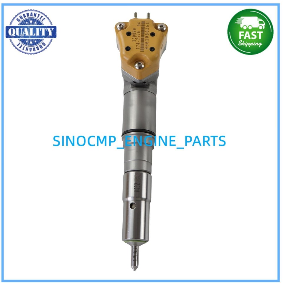 3408 3412 Fuel Injector 174-7526 20R-0758 for CAT AD40 AD45 AE40 AE40 ...