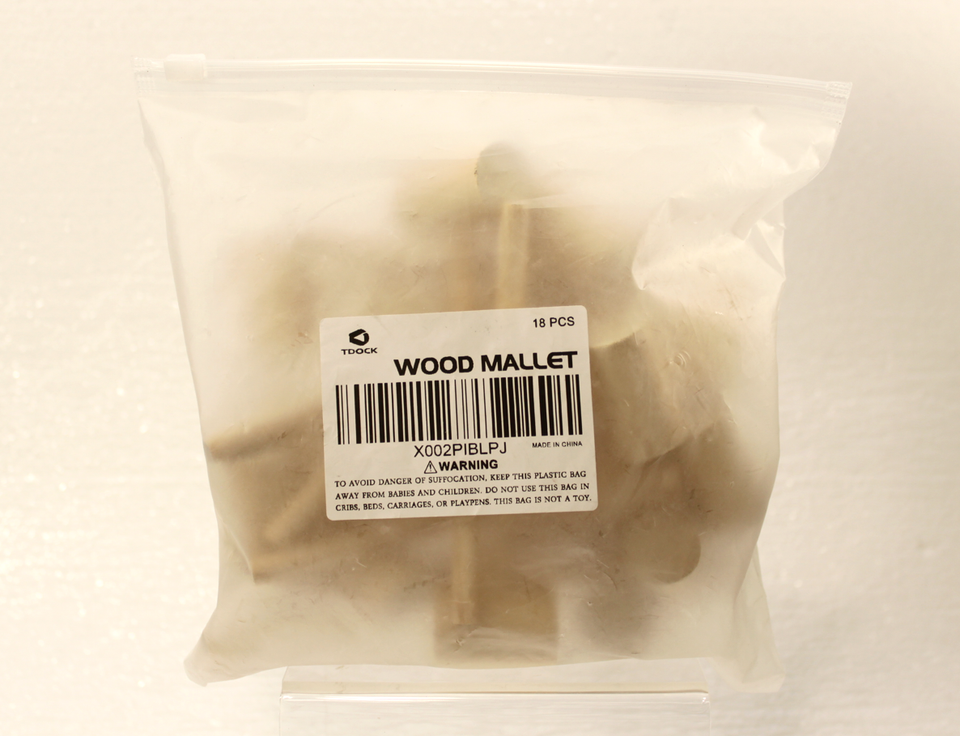 18 Wooden 5.5" Wood Mallet Hammers Gavel for Chocolate Hearts and Other ...