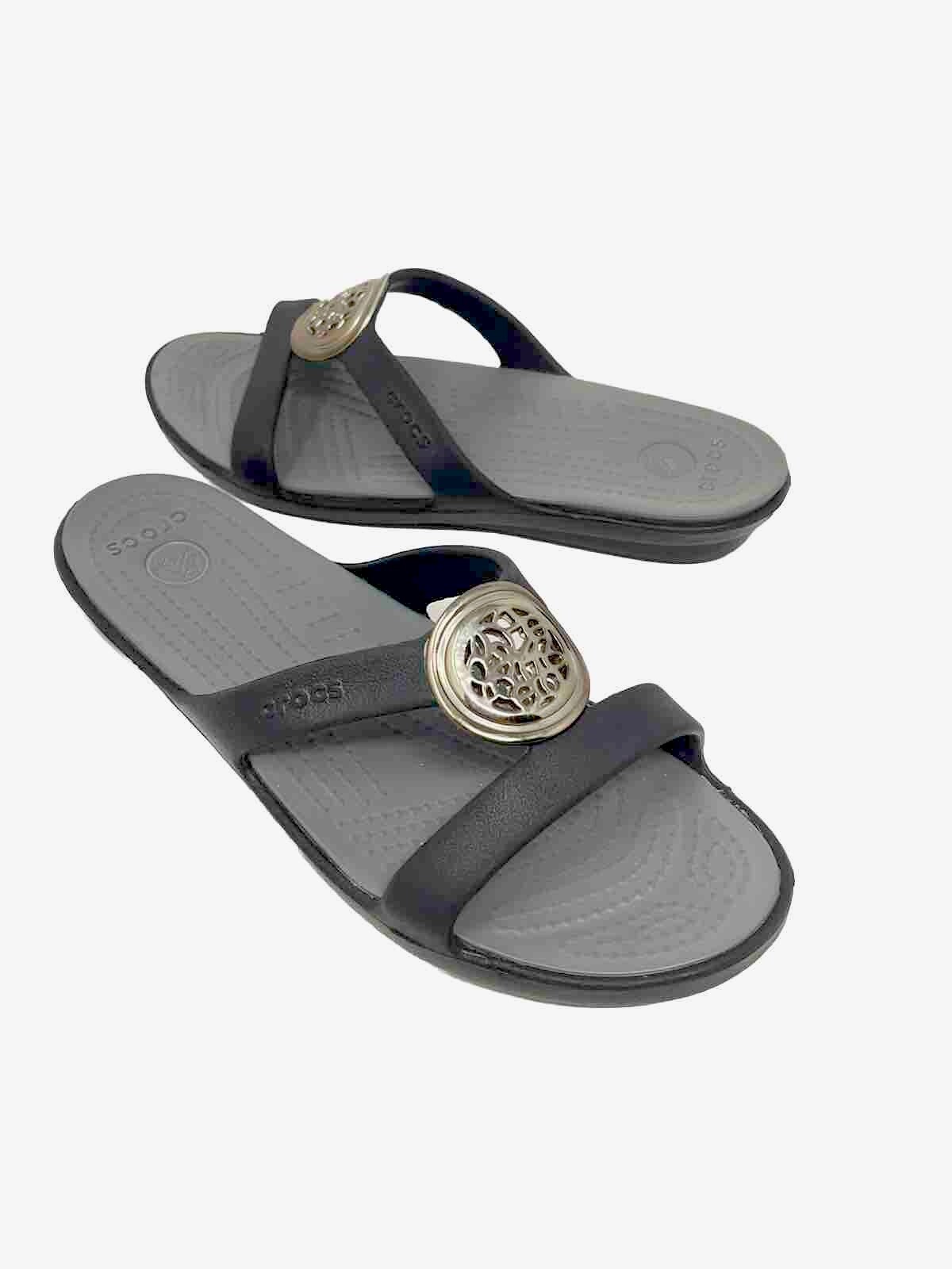 Crocs Sanrah Embellished Circle Slide Sandal Women's … - Gem