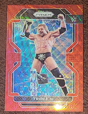 Triple H WWE Prizm Red Wave 1st Edition Legend Hall of Fame | eBay