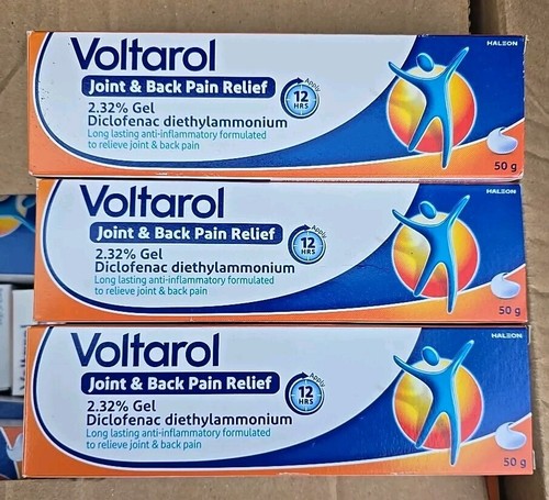 Voltarol Pain Relief Gel 2.32% 12 Hour Joint & Back Pain Relief Gel 50g ...