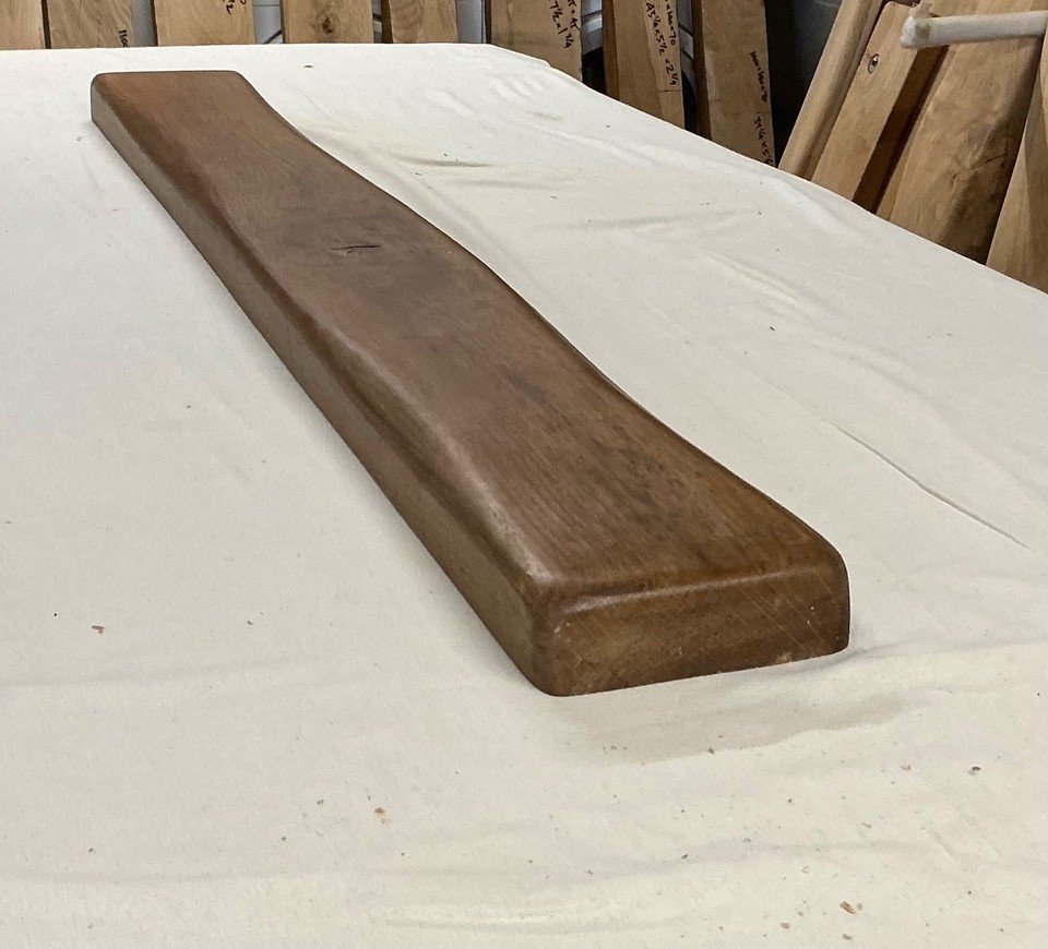 SOLID OAK FLOATING FASCIA WOODEN LINTEL FIRE SURROUND BEAM MANTLE ...