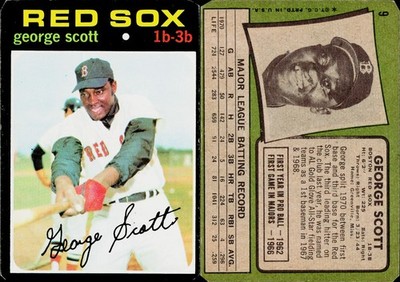 1971 Topps Baseball Card #9 George Scott Boston Red Sox | eBay