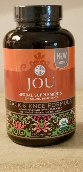 Jou Herbal Supplements Back and Knee Formula 270 Capsules Expires 2023 ...