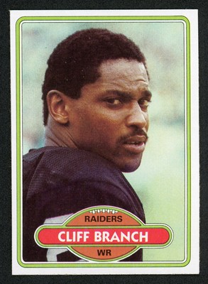 1980 Topps Football #85 Cliff Branch HOF | eBay