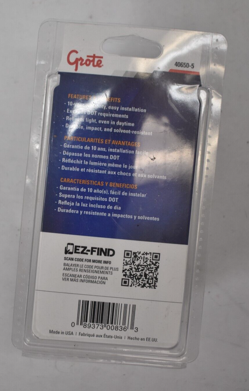 Reflector Assembly Grote 40650-5 for sale online | eBay