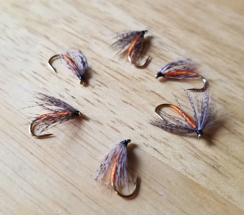 One Dozen (12) Partridge and Orange Size 10 fishing flies | eBay