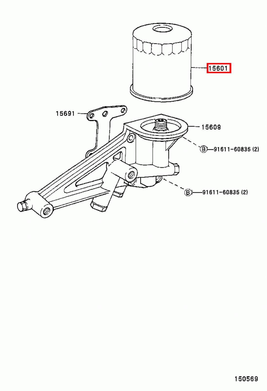 Genuine Hilux LN205 LN200 LN192 LN191 LN172 LN171 LN167 5L 3L Oil ...