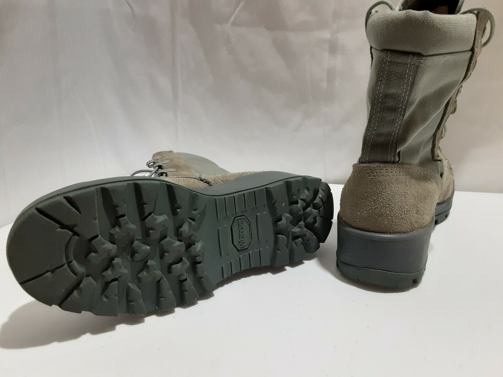 Men's Military Combat Boots Suede Leather Olive Green… - Gem