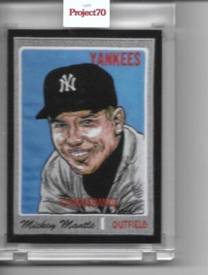 2021 Topps Project 70 card #343 New York Yankees Mickey Mantle artist ...