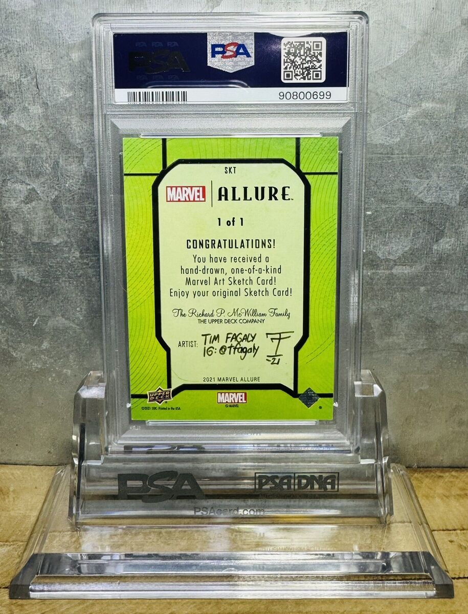 2022 UD MARVEL ALLURE VERTICAL SKETCH CARDS TIM FAGALY 2022 UD MARVEL ALLURE VERTICAL SKETCH CARDS TIM FAGALY