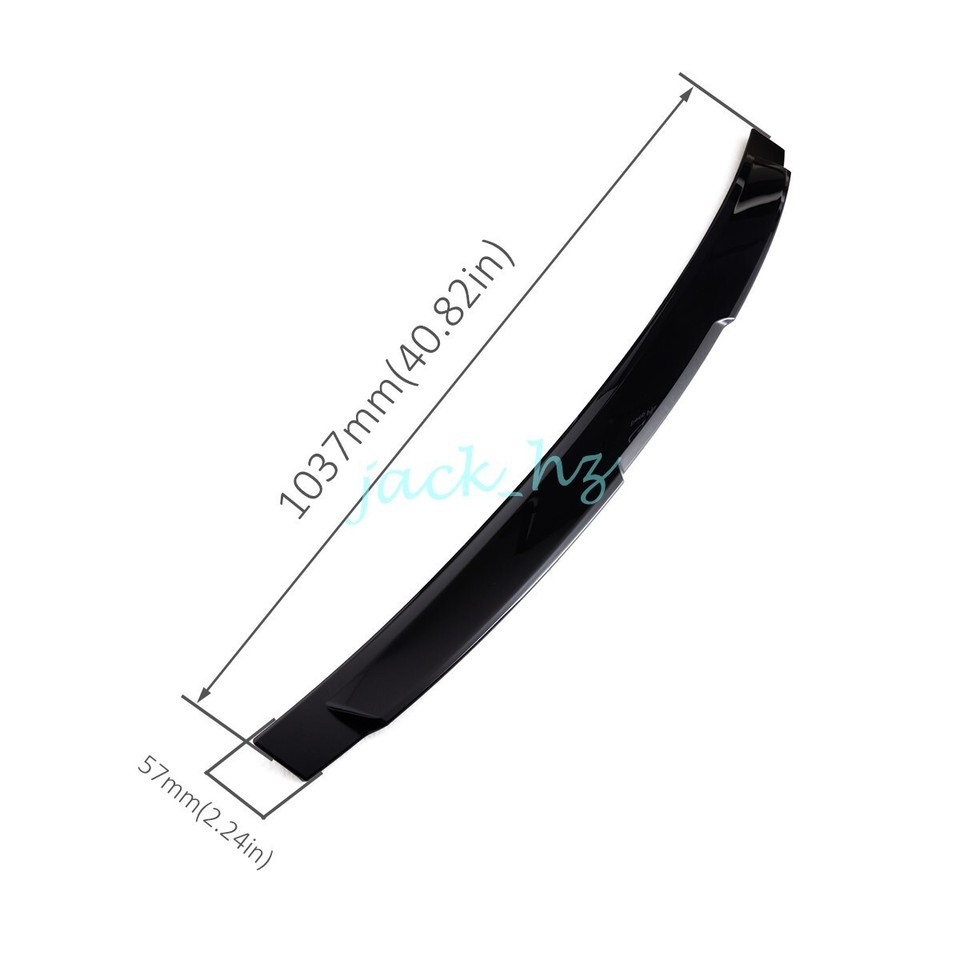 Glossy Black Rear Trunk Spoiler Wing Lip Trim Stylish For Toyota Prius ...