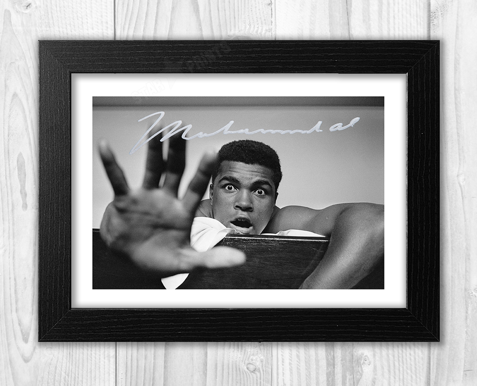 Muhammad Ali 1 boxing poster repro signature a4 poster choice of frame ...