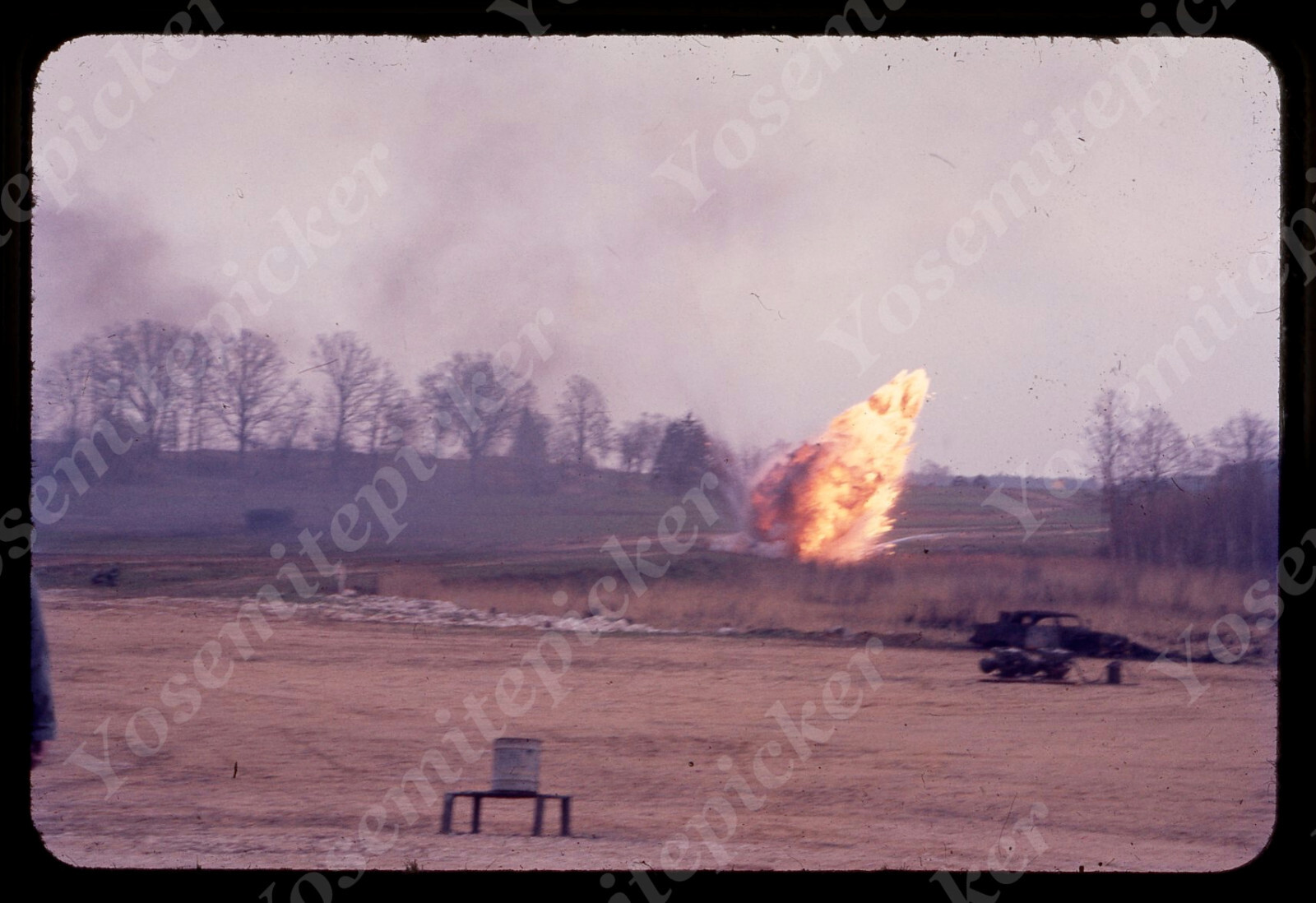 Sl69 Original slide 1960's ? Vietnam War army explosion 536a | eBay