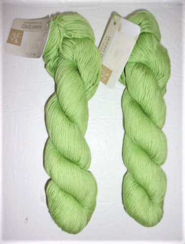 Lot of 2 ~ Blue Sky Alpacas, 100% Organic Dyed Cotton, #303 Green, Same ...