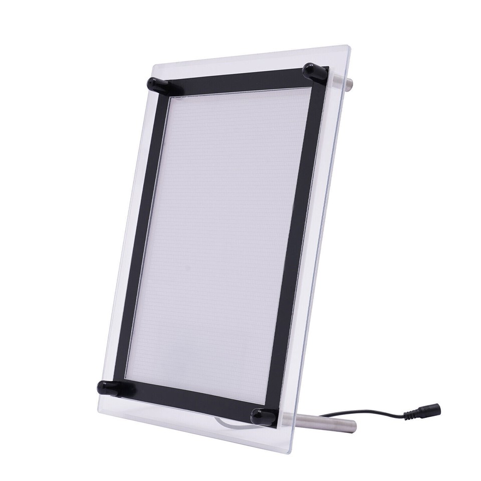 A4 Backlit Poster Frame Illuminated Advertising Projecting Sign LED ...