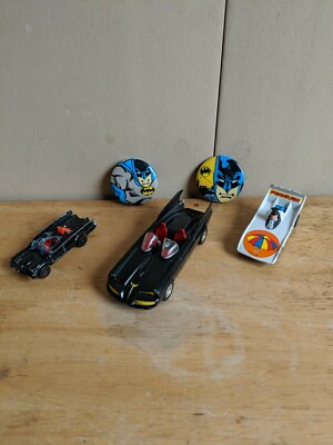 Vintage Batman Batmobile Collection Lot: 1960 Dicast, Penguin Mobile ...