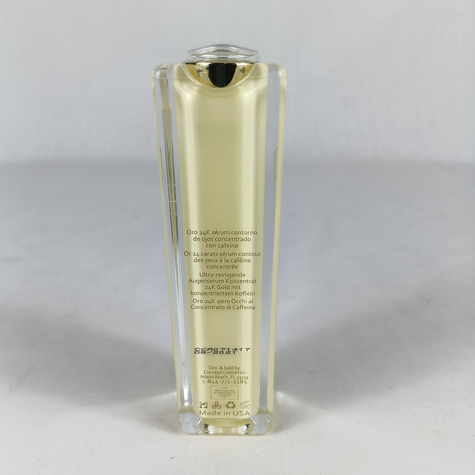 COCOAGE Concentrated 24K Gold Caffeine Eye Serum-1.7 oz / 50 ml Brand ...