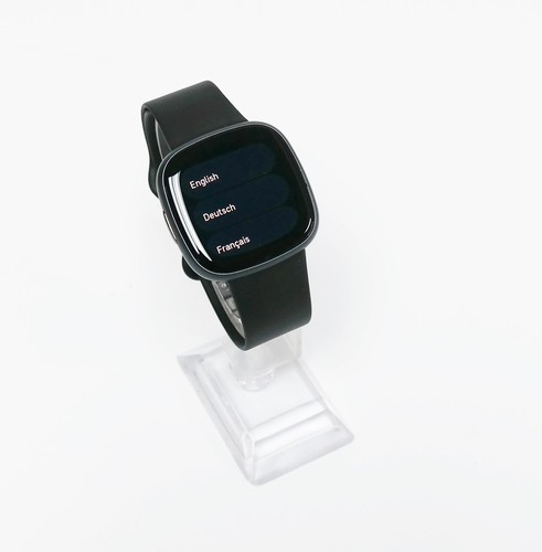 Fitbit Versa 4 Fitness Smartwatch FB523BKBK-US Graphite Aluminum ...