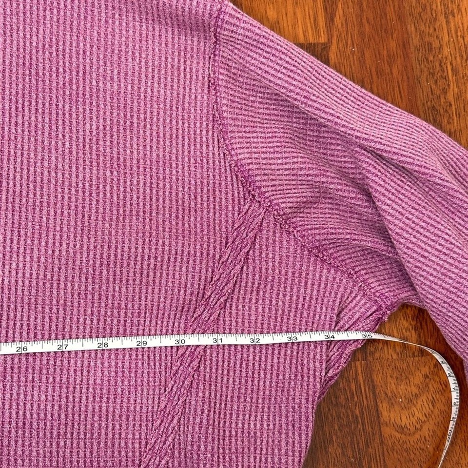 Free People We The Free Buttercup Thermal Magenta V-Neck Sweater | eBay