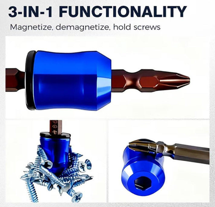 Strong Magnetic Screw Ring,Screwdriver Head Drill Bit Holder for Hex ...