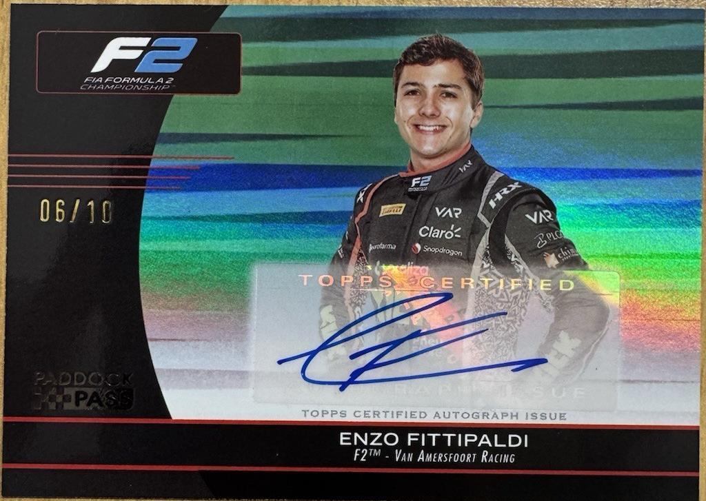 2024 Topps Paddock Pass Formula 1 - Signatures Enzo Fittipaldi #PPS-EFI ...