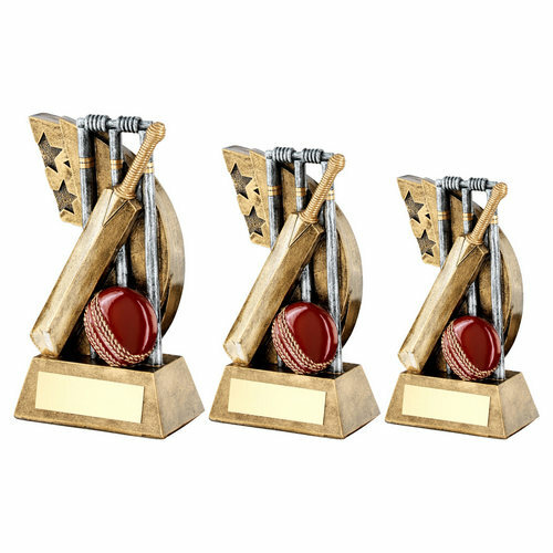 Cricket Bat Ball & Wickets Trophy Value Club Team Award FREE Engraving ...