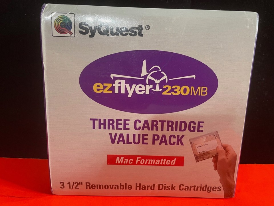 SyQuest Ezflyer 230 MB Removable Hard Disk Cartridge PC Formatted ...