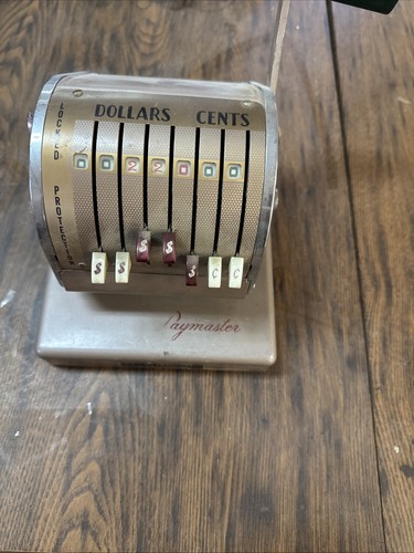 Paymaster Series Vintage Check Writer Embosser Stamper Machine S-550 | eBay