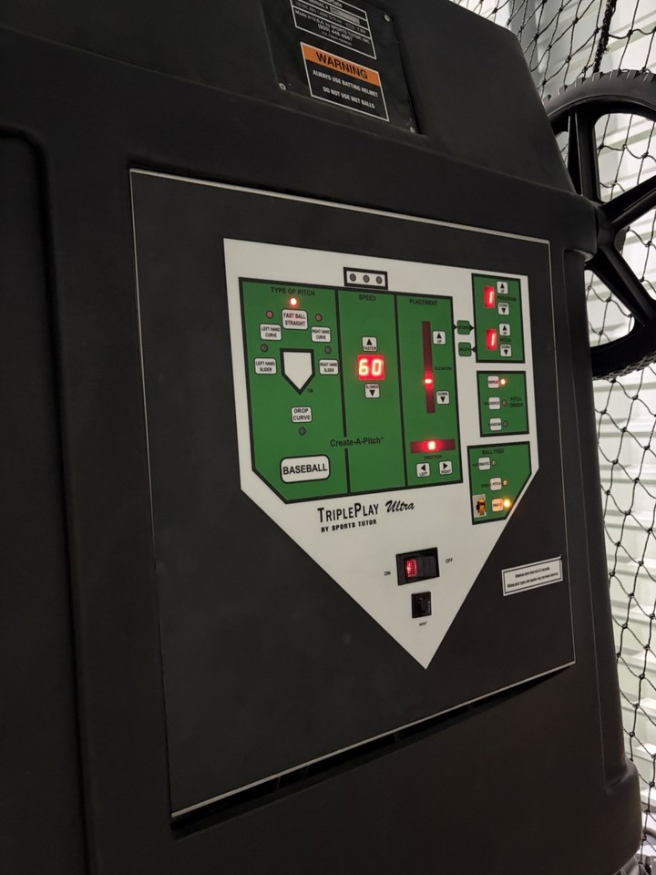 Automatic Sports Tutor Triple Play Ultra Pitching Machine + Control ...