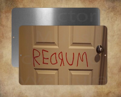 REDRUM 8" x 12" " metal sign made in USA The Shining horror | eBay