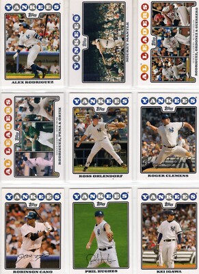 2008 -2012 Topps New York Yankees Team Sets Please Read - Mint Jeter ...