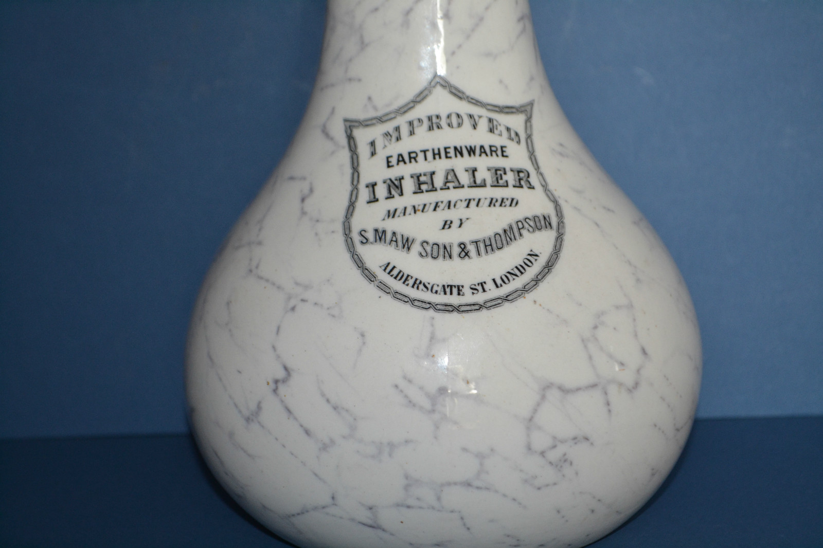 Antique 19th Century Medical Earthenware Inhaler S Maw & Thompson ...