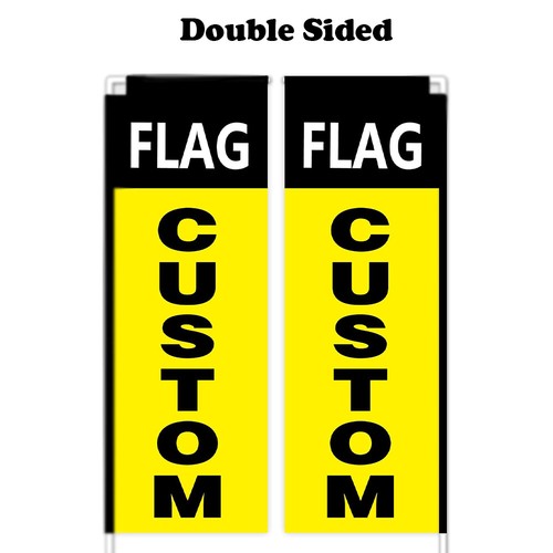 Custom Rectangle Feather Flag Business Outside Advertising Banners Logo ...