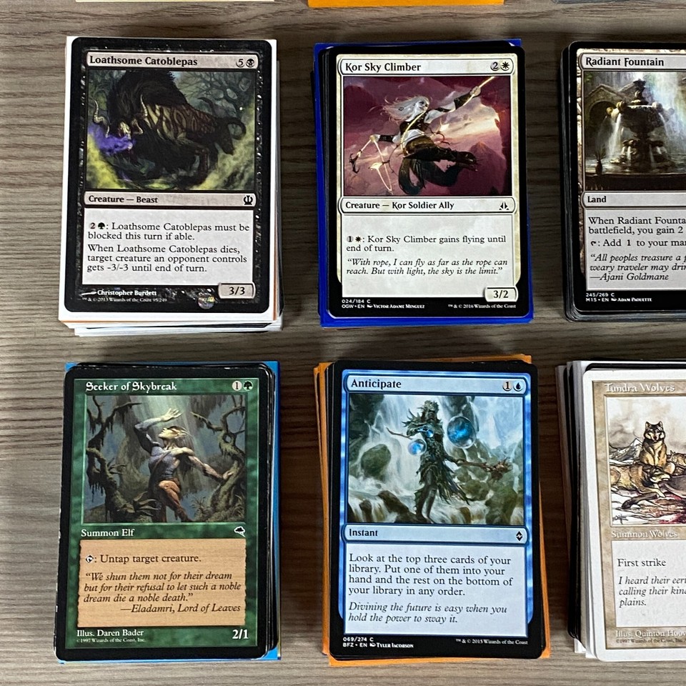 Grande Magic The Gathering Pacchetto Lotto Ccg TCG Carte Hasbro Land ...