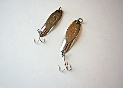 TWO (2) Acme Kastmaster Spoons-Silver Color & Assorted Sizes | eBay