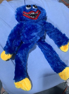 Huggy Wuggy Poppy Playtime Blue Monster Plush 14” Connect Hands Smile ...